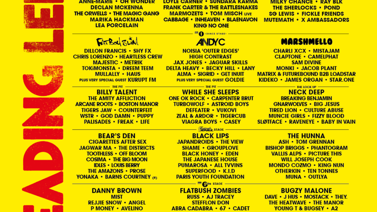 Alternative Stage Plus More Music Announced For Reading Leeds 2017